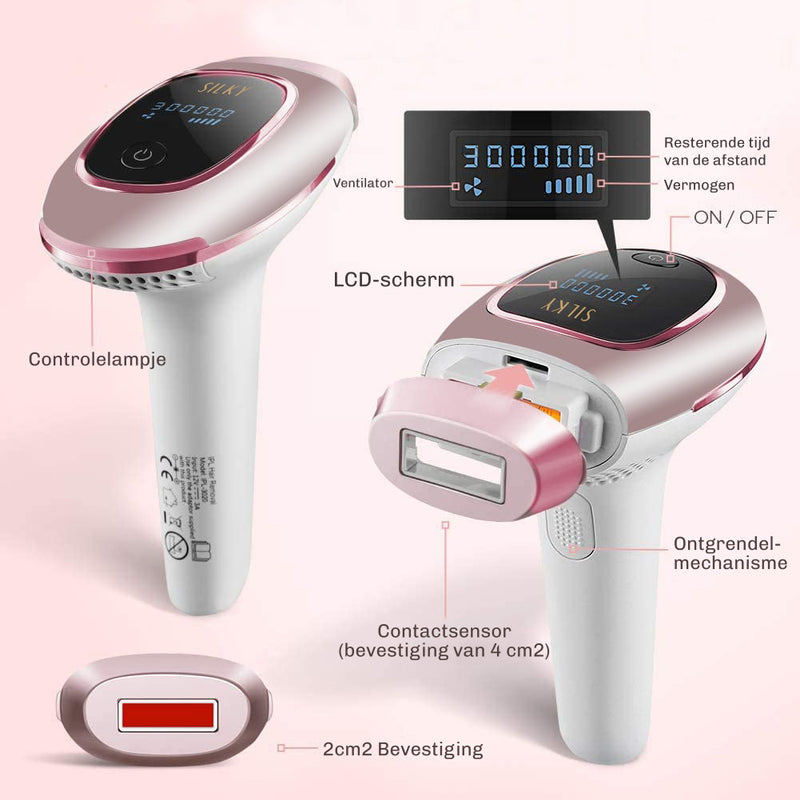 Haarlaserapparaat - Beste uit de Test Laser Ontharingsapparaat - Silky ...
